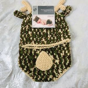 Other | Army Baby New Born Photo 2 Pieces Hand Crochet | Poshmark